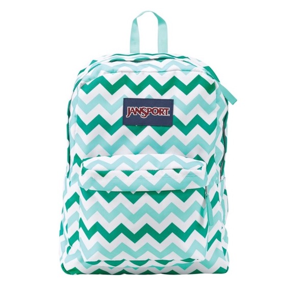 Jansport | Bags | Jansport Superbreak Backpack Aqua Dash Zou Bisou ...